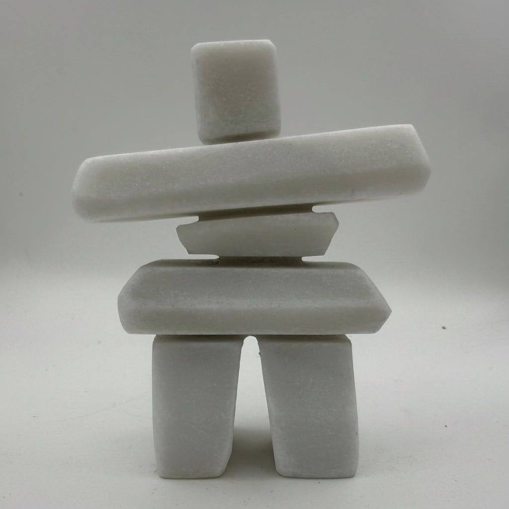 Custom Hand-Carved Conference Inukshuk | Personalized Stone Sculpture Gift